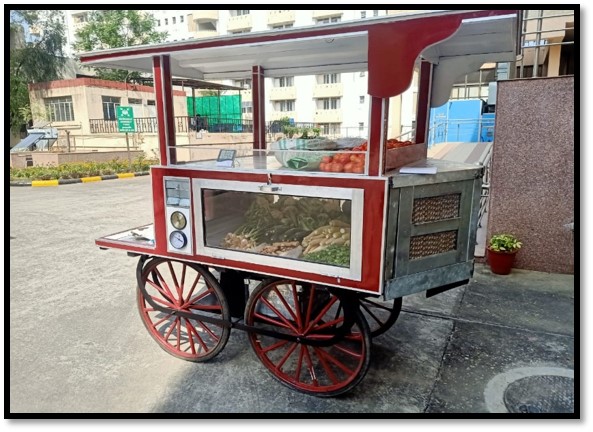 Air-Cooled Based Vegetable Vending Cart
